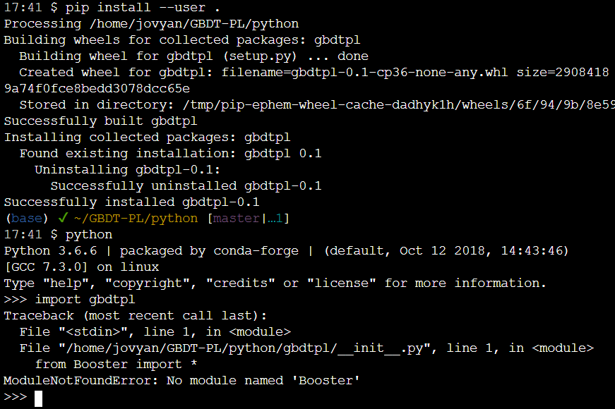 Python Installation · Issue #6 · GBDT-PL/GBDT-PL · GitHub