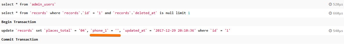 [solved] PUT from grid: changing all phones values to empty string ...