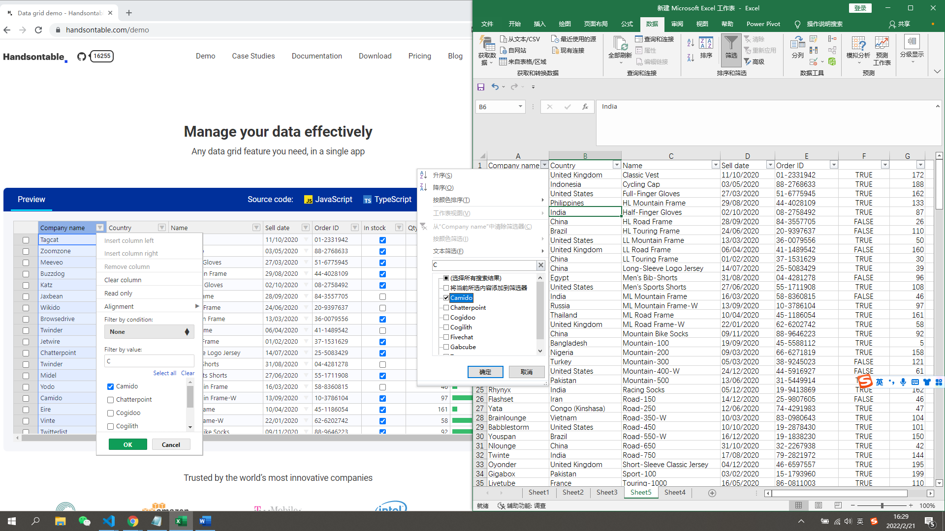 Filter the result after filter is different from excel · Issue #9224 ...
