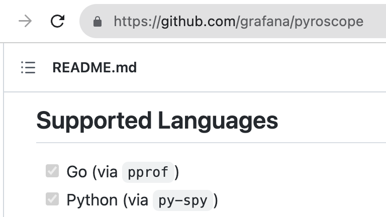 Add pyroscope to the comparison in the README · Issue #695 · plasma-umass/scalene · GitHub