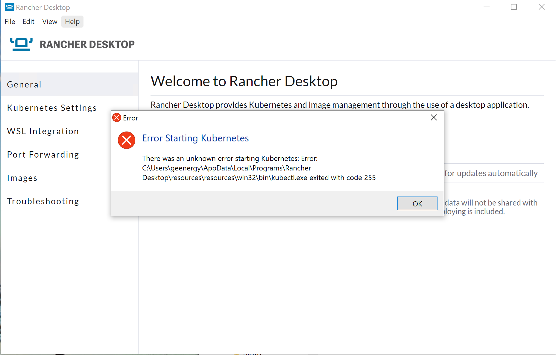 Unable to install Rancher Desktop on Windows 10 · Issue #919 · rancher-sandbox/rancher-desktop ...