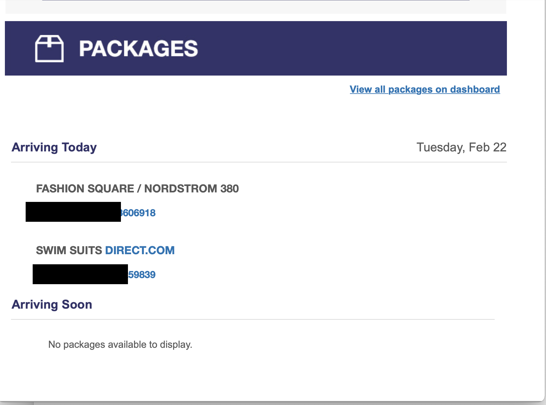 ISSUE: No usps packages identified from informed delivery email · Issue ...