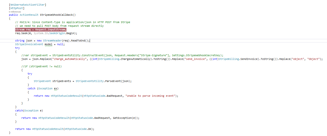 Issue when parse webhook event callback · Issue #1082 · stripe/stripe-dotnet · GitHub