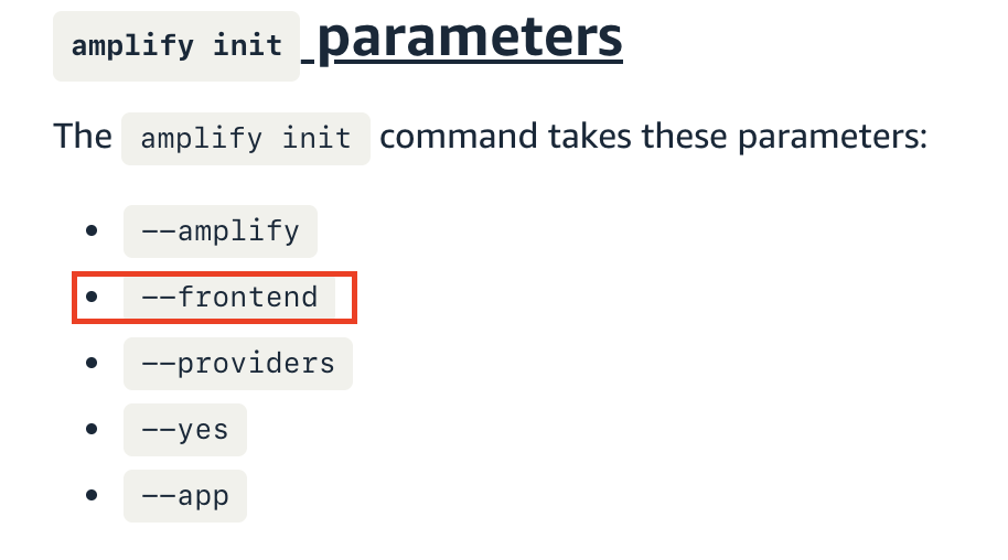 Headless Amplify Init Ignoring Frontend Params · Issue 5944 · Aws Amplifyamplify Cli · Github