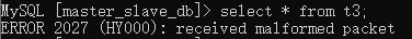 “select * from t1” causes "ERROR 2027 (HY000): received malformed packet" · Issue #8218 · apache ...