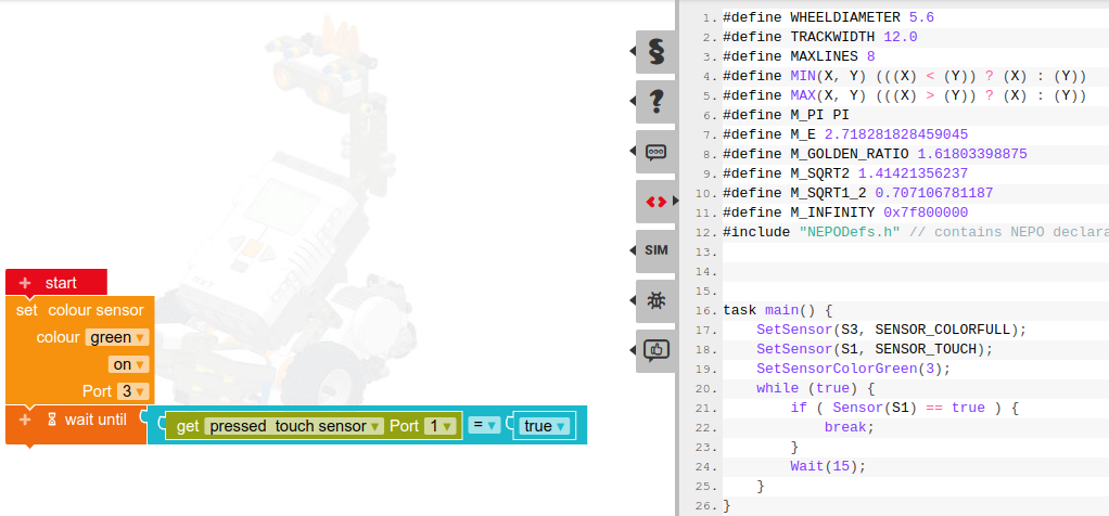 NXT Color Sensor LED does not show the right Color · Issue #1384 · OpenRoberta/openroberta-lab ...