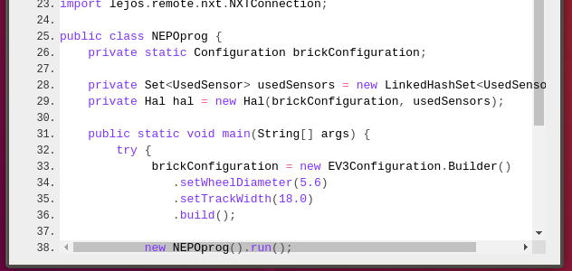 Source Code Editor: scrollbars are covered by the text area · Issue #537 · OpenRoberta ...