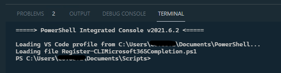 Bug report: pwsh setup - not registering m365 as cmdlet with ISE · Issue #2455 · pnp/cli ...