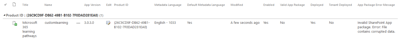 [BUG] - 3.0.4.0 - Error: File contains corrupted data. · Issue #215 · pnp/custom-learning-office ...