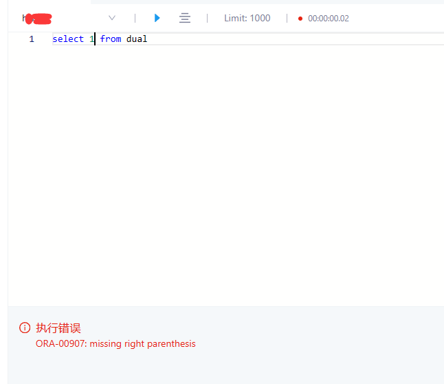 Oracle始终报错ORA-00907: missing right parenthesis · Issue #2254 · running-elephant/datart · GitHub