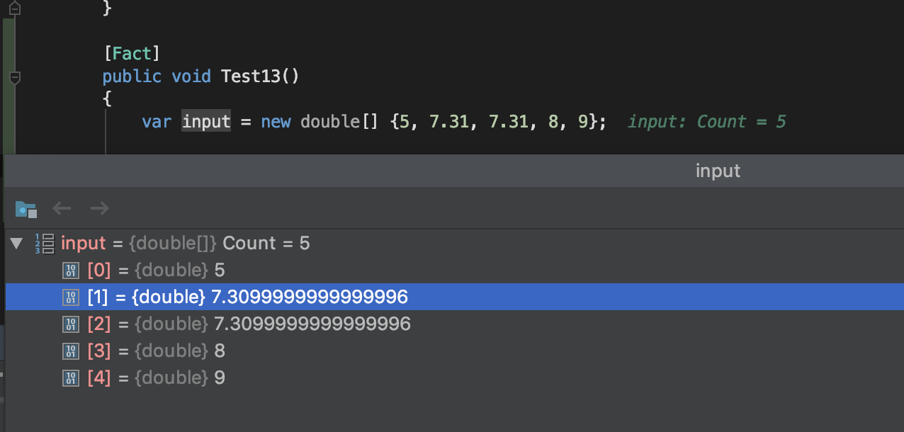 Why double value in runtime are not same with specific in source code ...