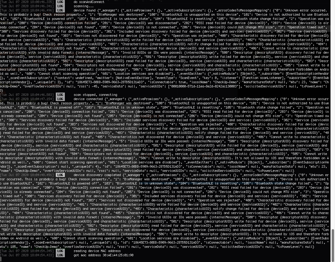 [iOS] it seems BLE Manager cannot be restarted when refreshing the app ...