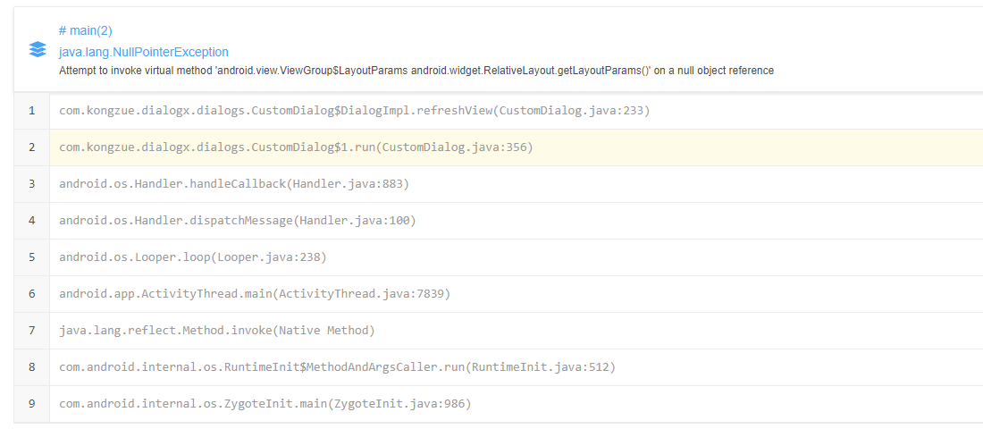 java.lang.NullPointerException · Issue #160 · kongzue/DialogX · GitHub