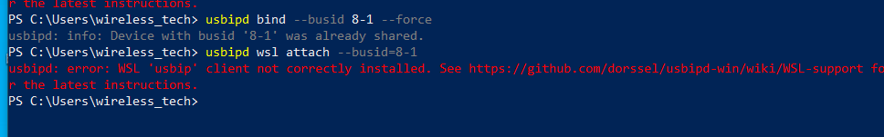 usbipd: error: WSL 'usbip' client not correctly installed · Issue #251 · dorssel/usbipd-win · GitHub