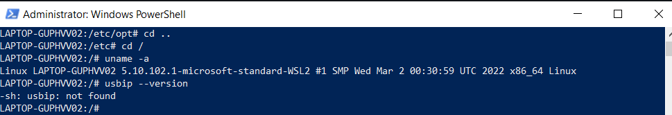 usbipd: error: WSL 'usbip' client not correctly installed · Issue #251 · dorssel/usbipd-win · GitHub