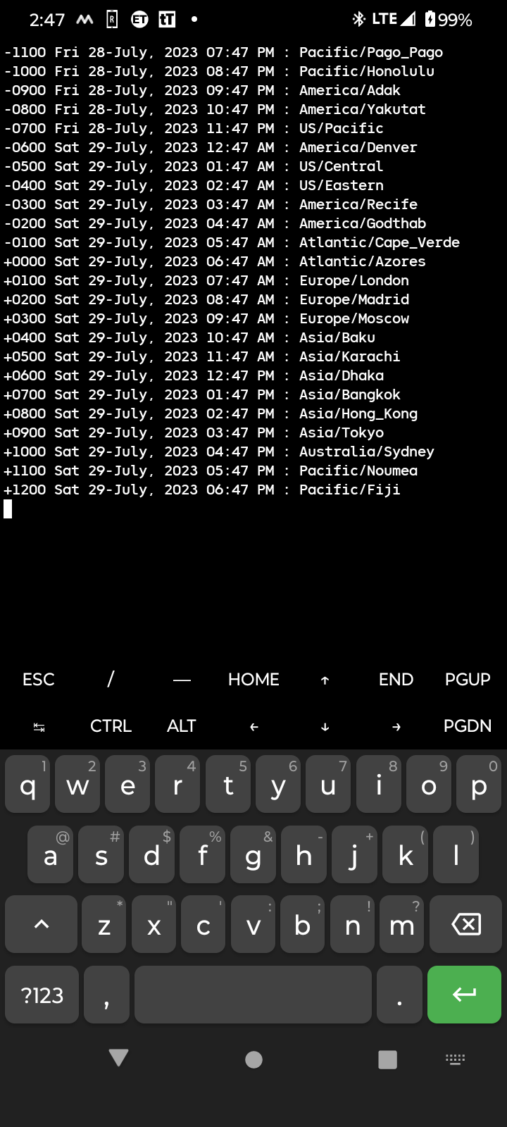 GitHub - lexterror/World-Clock-CLI-Linux-Android