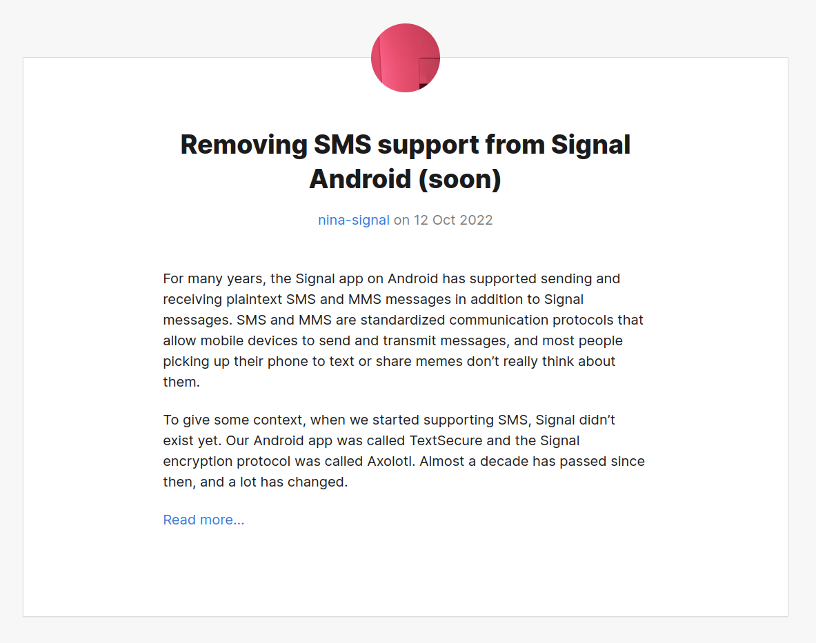 Compromise of Signal by Malicious Actors? · Issue #12536 · signalapp/Signal-Android · GitHub