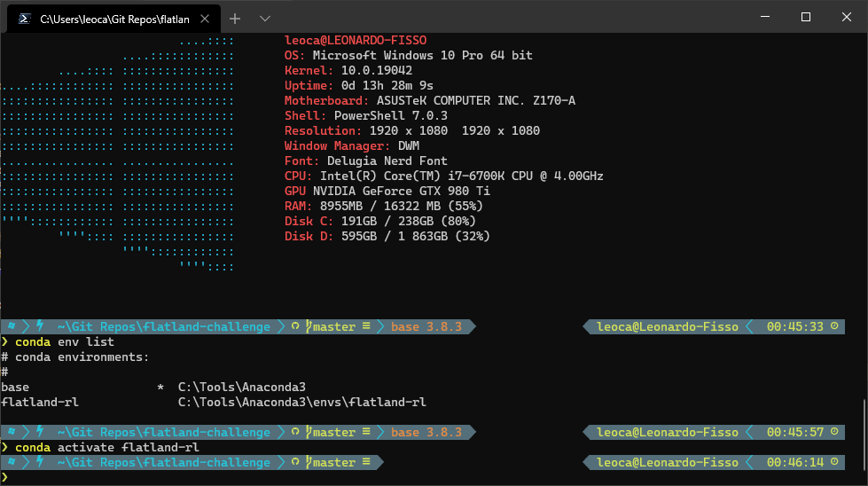 See Conda Python Version Spotskop