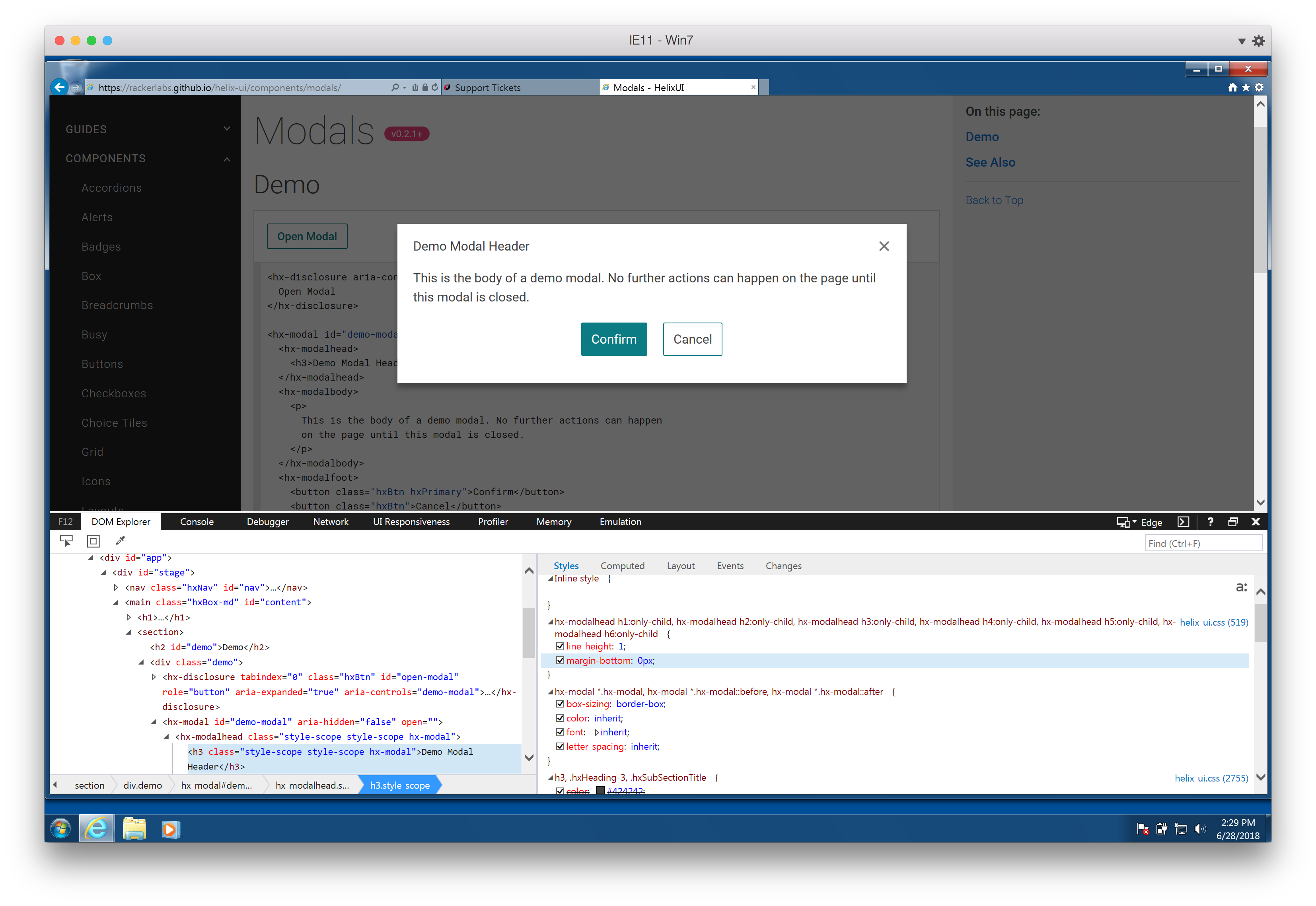 IE11 Javascript (Shadow DOM) styles breaking child globals. · Issue #268 · HelixDesignSystem ...