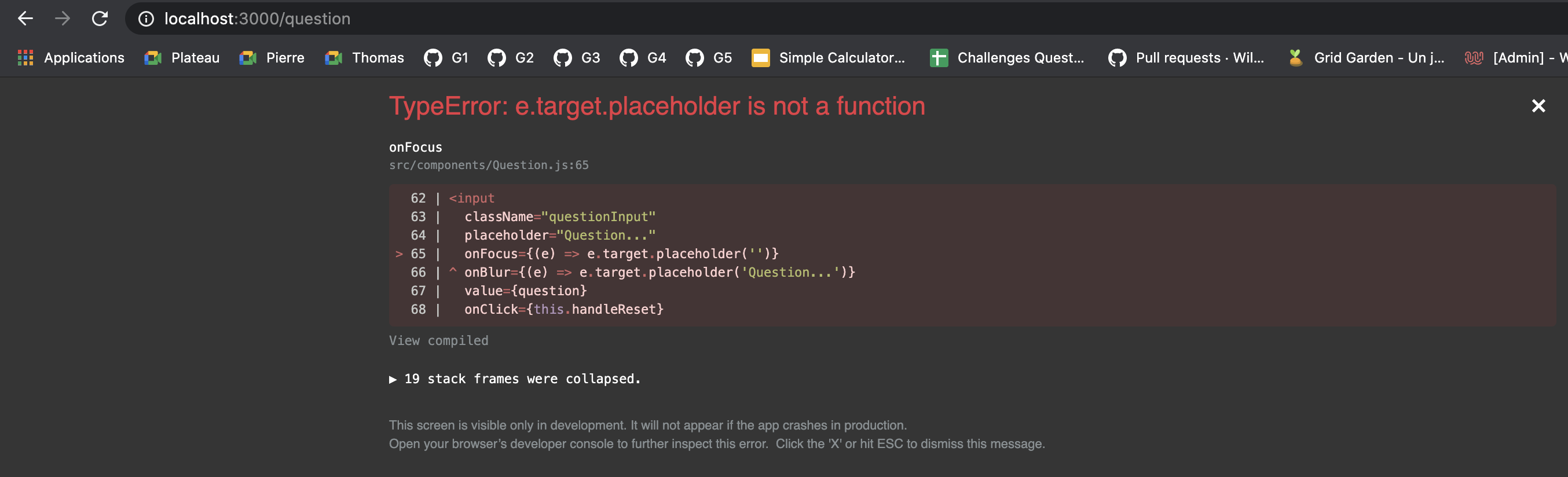 Question by AmandineGervis · Pull Request #37 · WildCodeSchool/lyon-js-sept-2020-g3 · GitHub