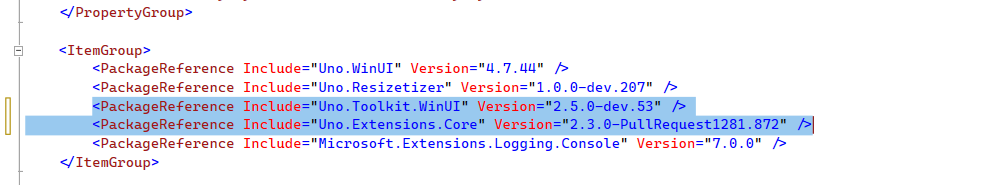 Template Blank App References Unoextensionscore And Toolkit · Issue 1282 · Unoplatformuno