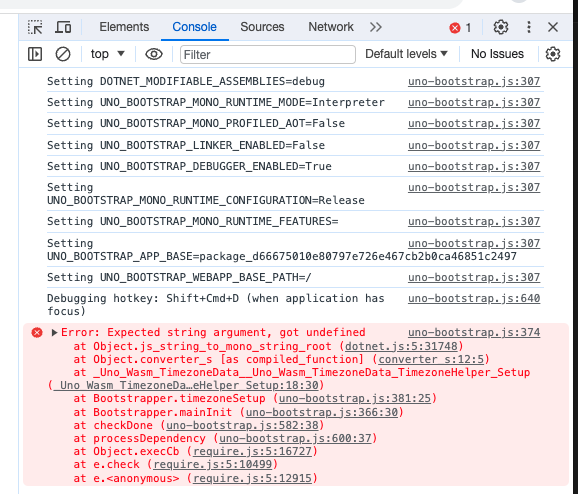 [Wasm/Mac] Error retriving TimezoneData · Issue #13882 · unoplatform/uno · GitHub
