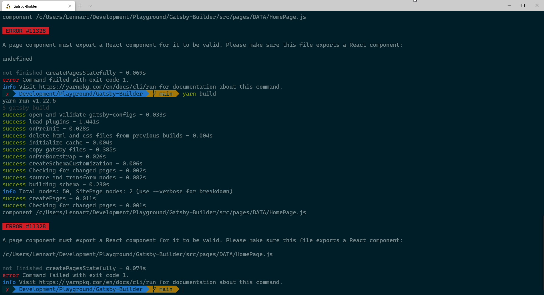 Error 11328: No name but `undefined` · Issue #27410 · gatsbyjs/gatsby · GitHub