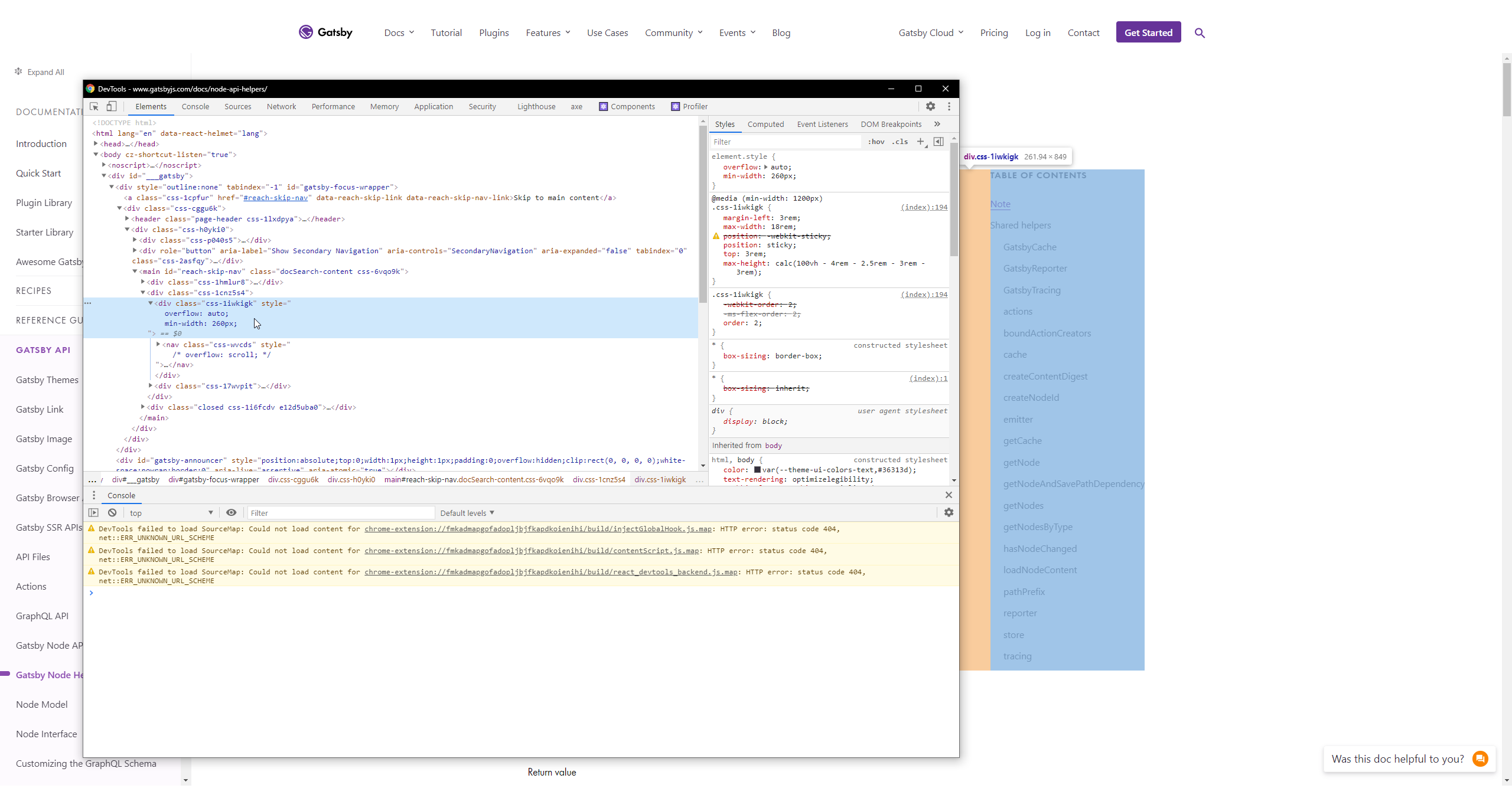 DOCS: Can't scroll sidebar menu, hash links don't work · Issue #27606 · gatsbyjs/gatsby · GitHub