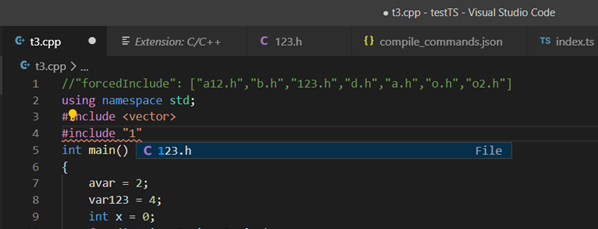 #include completion exits out for header files that start with a number ...