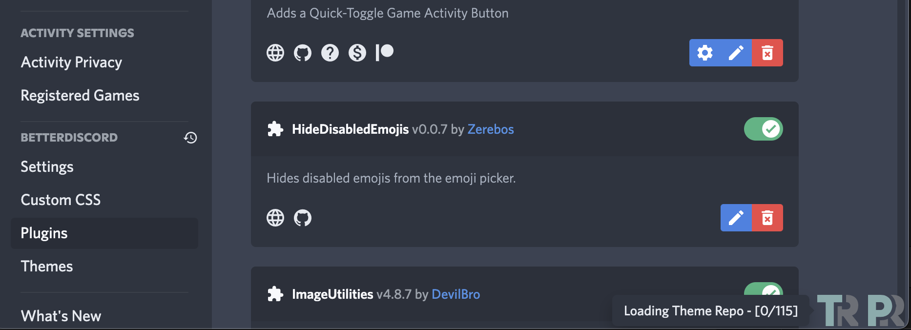 [BUG] - All plugins · Issue #1805 · mwittrien/BetterDiscordAddons · GitHub