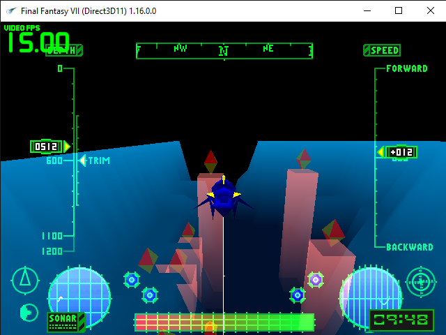 [ FF7 ] Submarine minigame runs at half speed / 15 FPS · Issue #621 ...