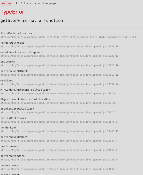Codesandbox not working for Wizard/Funnel example · Issue #2413 · react ...