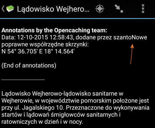 COG annotations not visible in C:GEO · Issue #533 · opencaching/okapi · GitHub