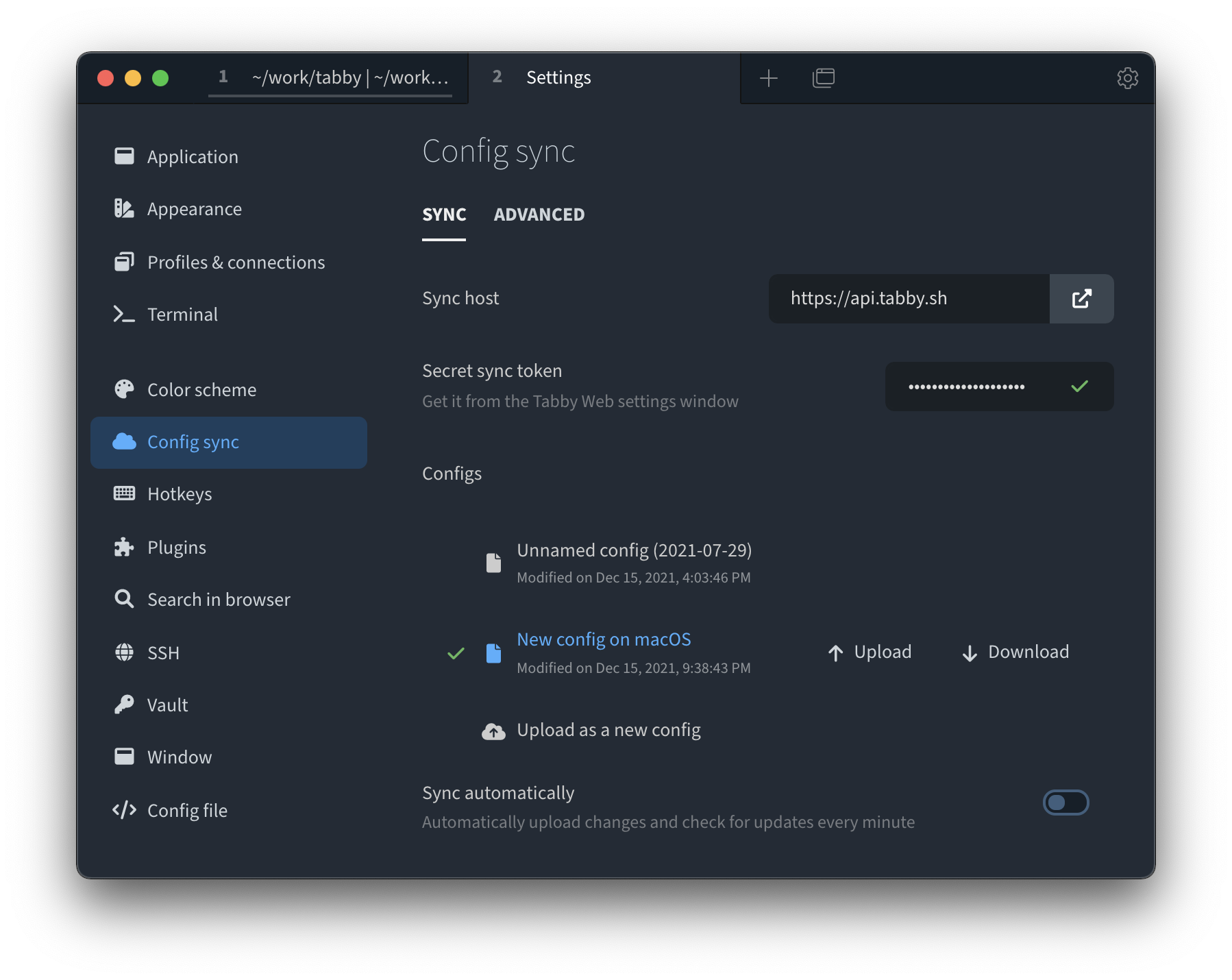 Question: How does the config sync feature work · Issue #5119 · Eugeny ...