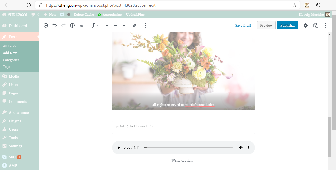 無法在文章内插入音樂與圖片Console顯示Uncaught ReferenceError: wpActiveEditor is not defined · Issue #88 ...