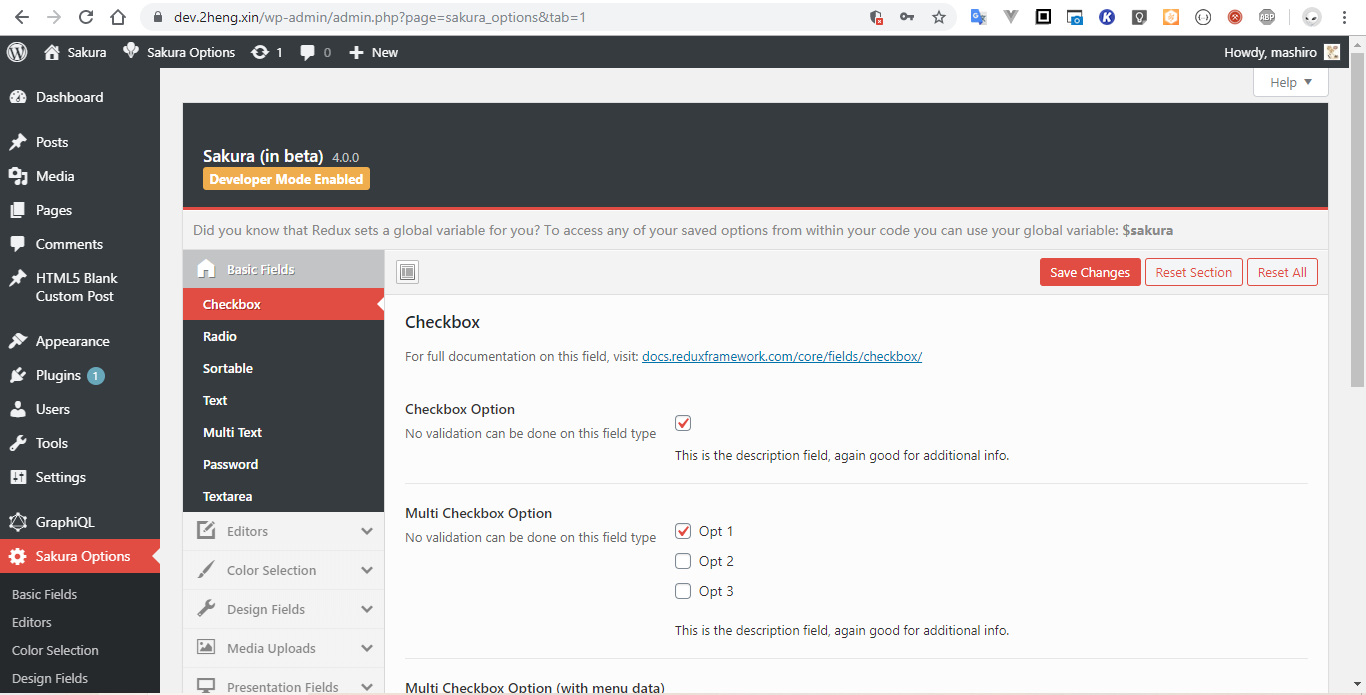 Redux options framework · Issue #155 · mashirozx/sakura · GitHub