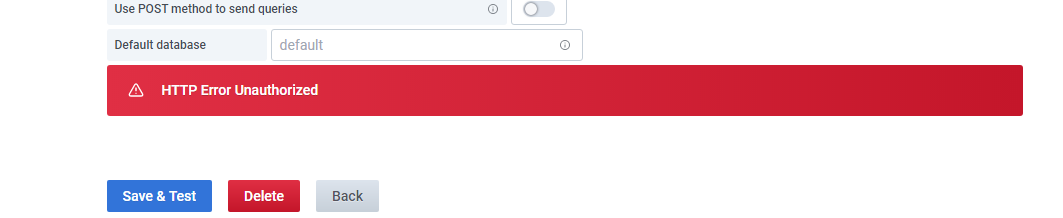 adding datasource need to login but the clickhouse or grafana's username-password both failed ...