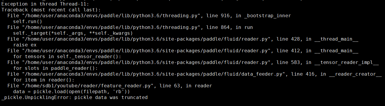 Pickleunpicklingerror:pickle Data Was Truncated · Issue 3576 · Paddlepaddlemodels · Github
