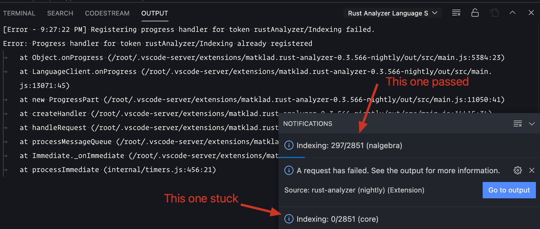 Always loading on checking · Issue #8414 · rust-lang/rust-analyzer · GitHub
