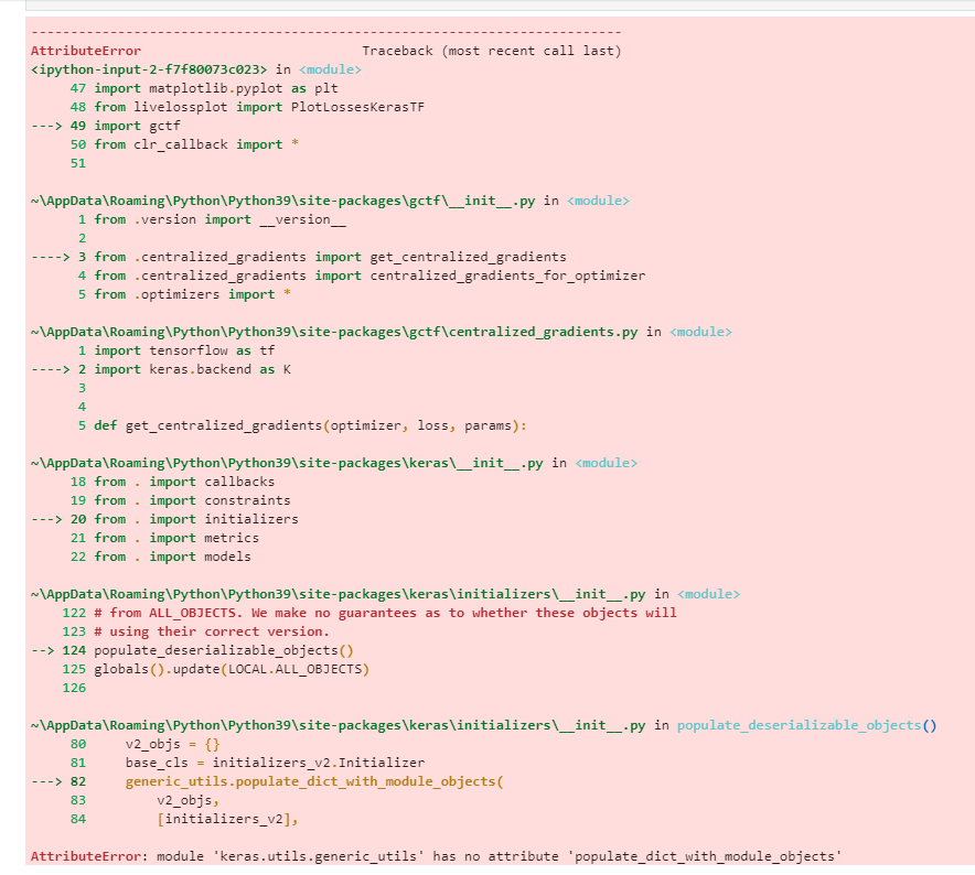 On windows Tensorflow 2.5 it gives error · Issue #23 · Rishit-dagli/Gradient-Centralization ...
