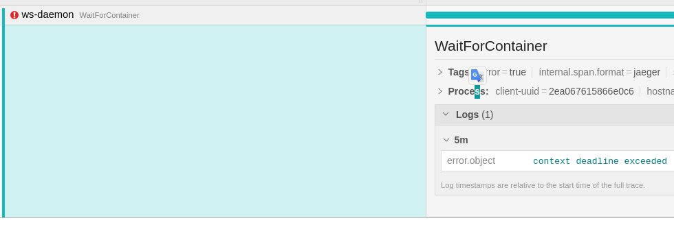Waitforcontainer Timeout During Scale Up Event · Issue 11725 · Gitpod Iogitpod · Github 5597