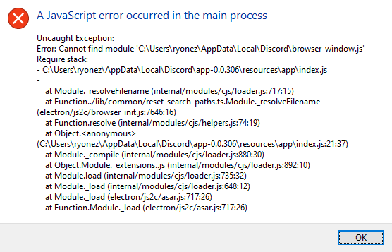 [Bug] Discord throws Javascript error affter installing BD · Issue #313 · BetterDiscord ...