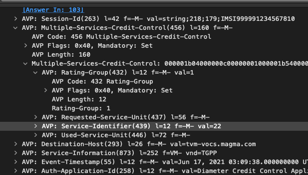 [Magma NMS/FeG] Mapping Service Identifier with Rating group for CCR-I to OCS · Issue #7498 ...