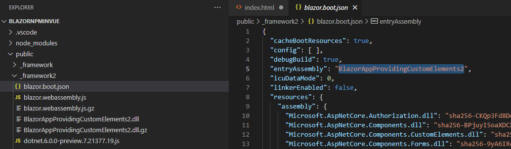 Issue: Consume multiple BlazorCustomElements in js-frameworks (React, Vue, etc) · Issue #36329 ...