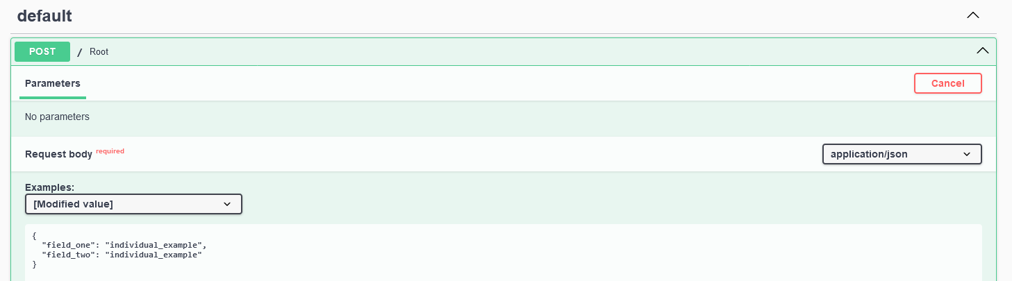 Examples for request body rendered incorrectly when schema also includes examples · Issue #9220 ...