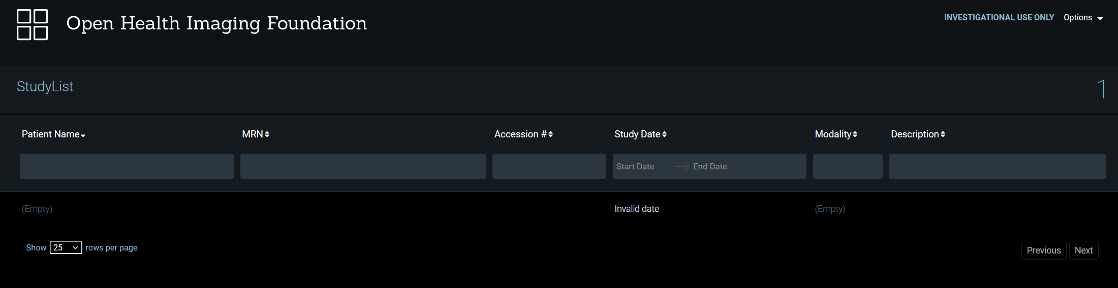 Radiology Spleen Segmentation with OHIF does not parse studies/images correctly within the ...