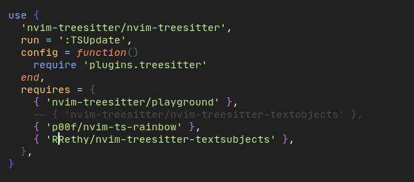 rainbow with nvim-treesitter-textobjects not work · Issue #88 · p00f/nvim-ts-rainbow · GitHub
