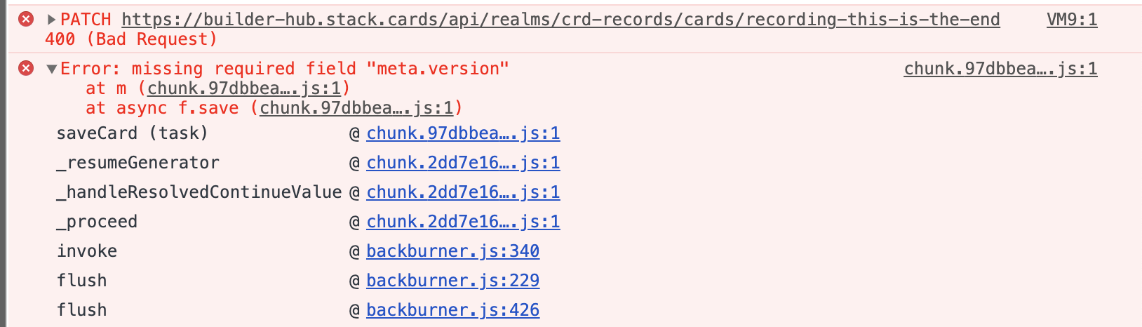 Missing meta version · Issue #1529 · cardstack/cardstack · GitHub