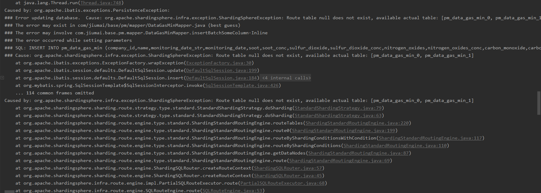 Route table null does not exist, available actual table · Issue #22072 · apache/shardingsphere ...