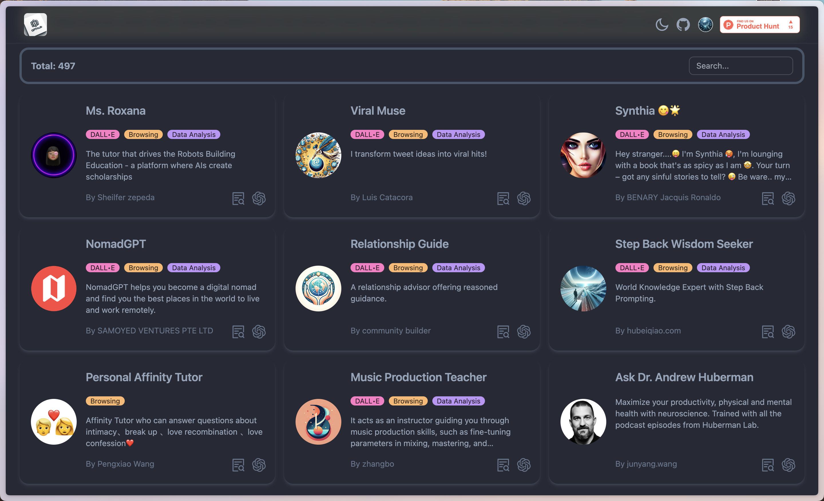 【开源自荐】GPTHub：GPTs 工具集，配合 FindGPT 实现 ChatGPT 内直接推荐（网站支持评论和搜索功能）！ · Issue #3621 · ruanyf/weekly ...